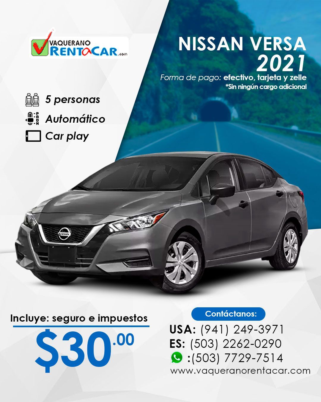 Vaquerano Rent a Car - Bienvenidos