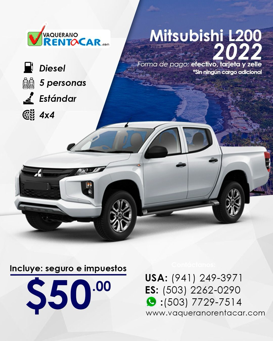 Vaquerano Rent a Car - Bienvenidos