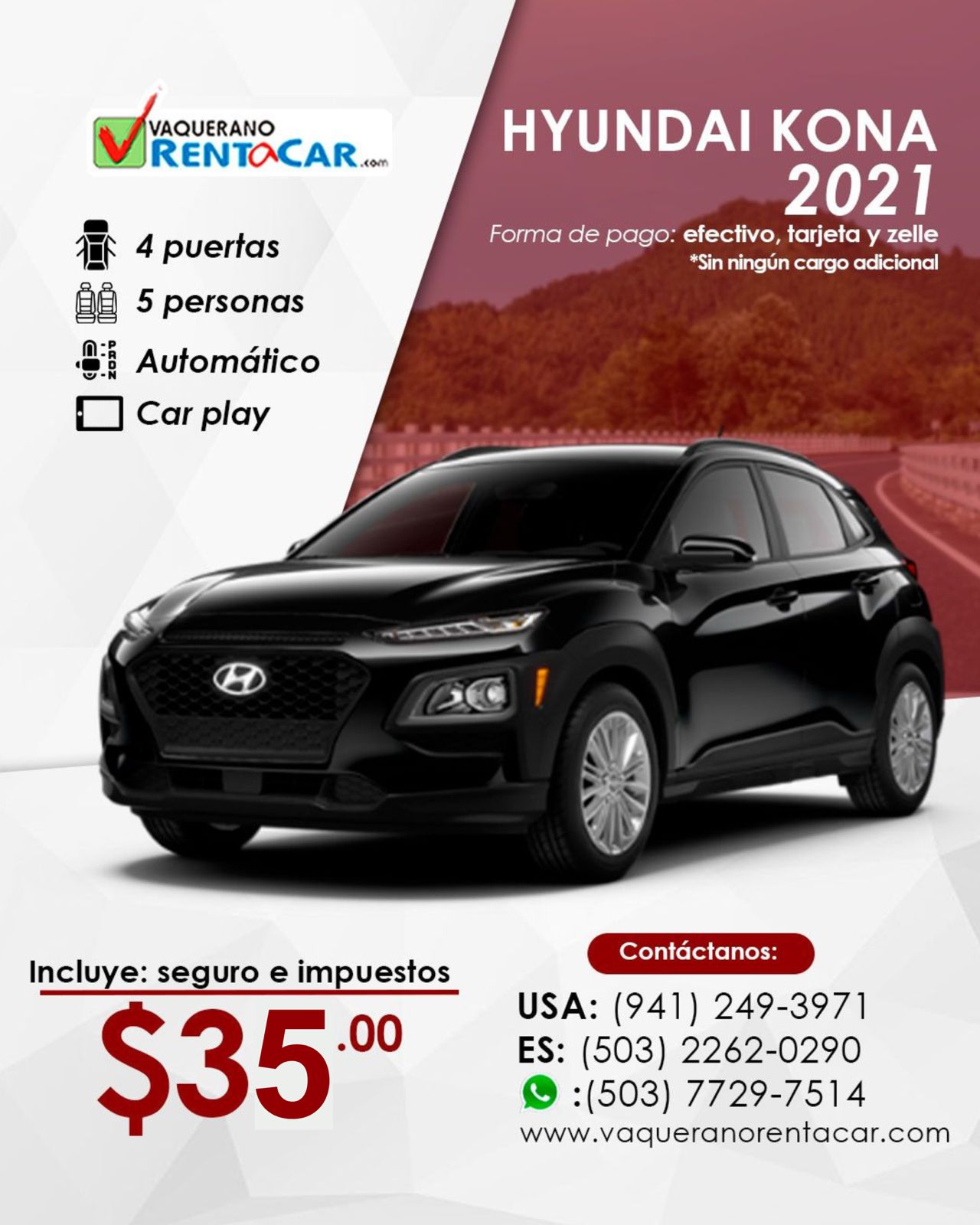 Vaquerano Rent a Car - Bienvenidos